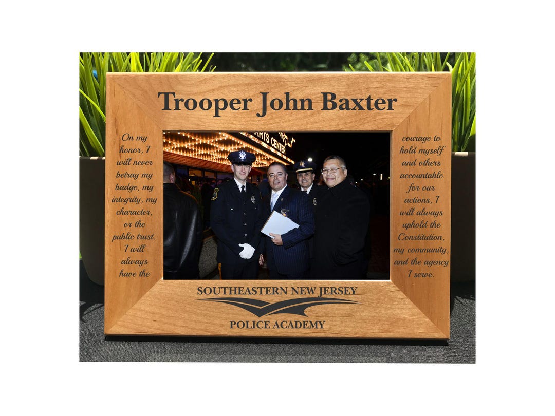 Police Academy Graduation // Personalized Engraved Photo Frame ...