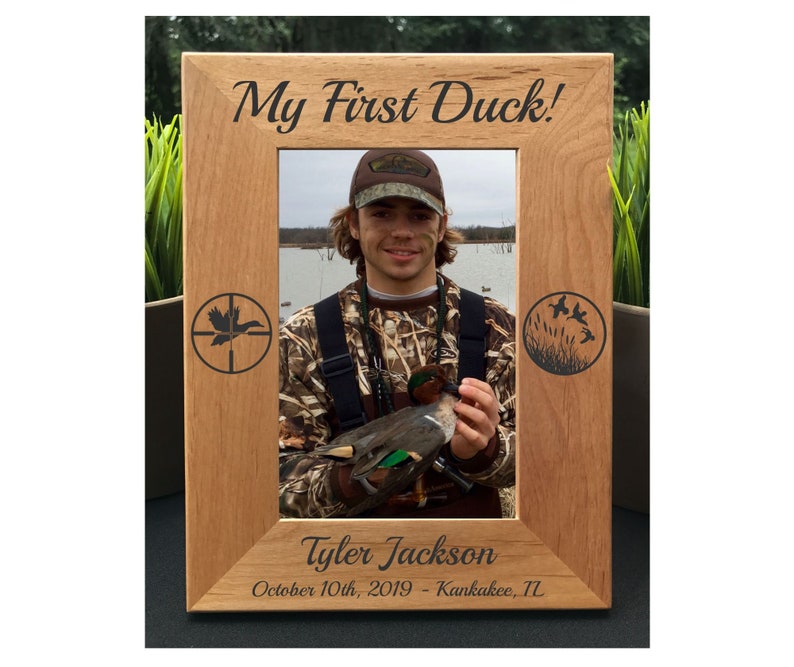 Duck Hunting // First Duck // Photo Frame // Picture Frame // - Etsy