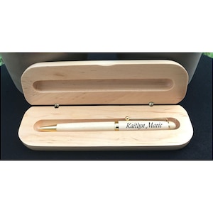 Police // Personalized Engraved Maple Pen Box Set // Trooper // Deputy ...