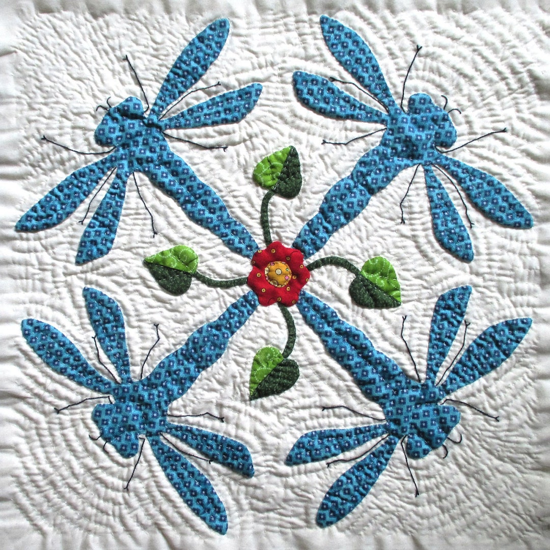 Dragonfly Quilt Block Pattern for Nature's Bounty Quilt - Etsy