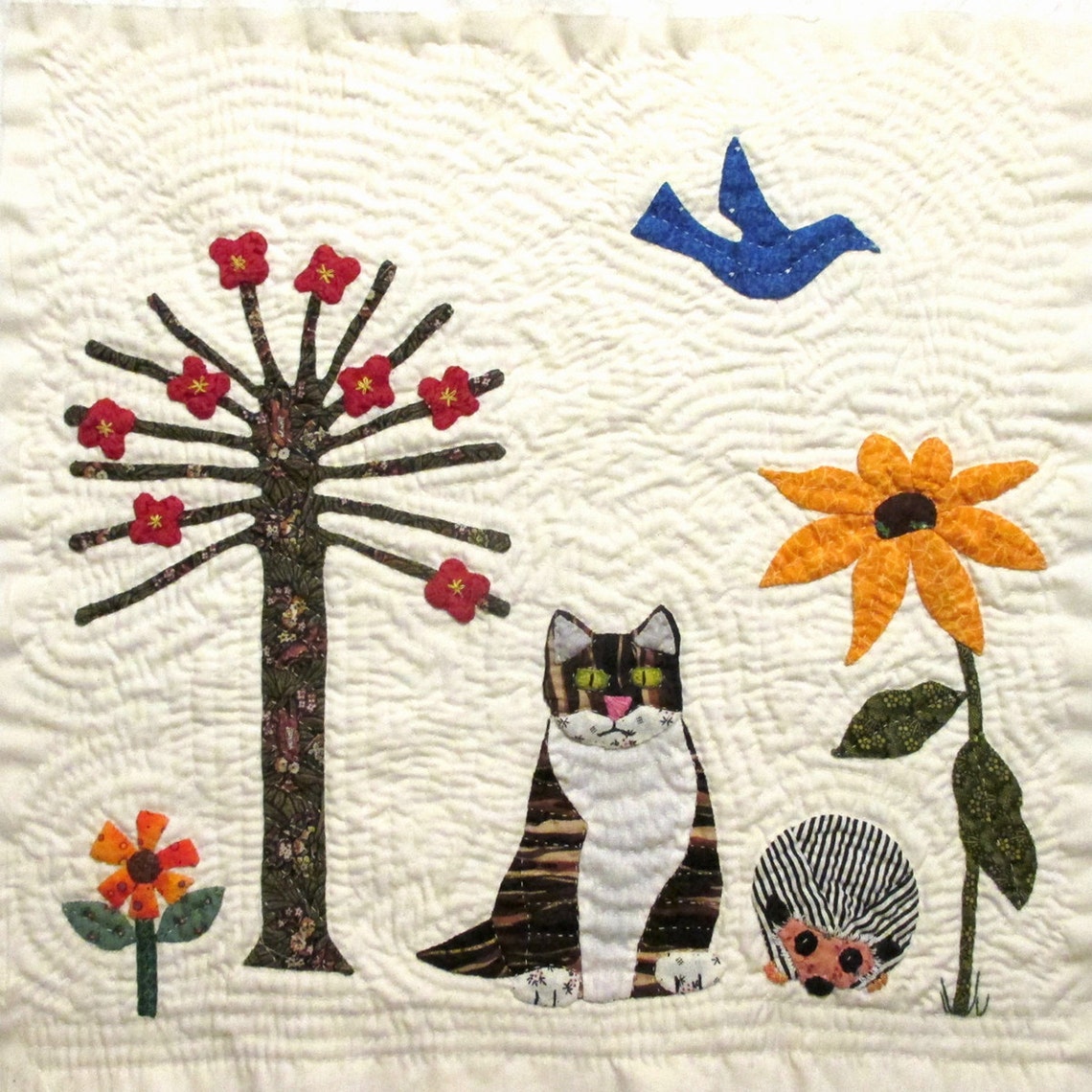 Kitty Quilt Block Pattern for Nature's Bounty Quilt - Etsy