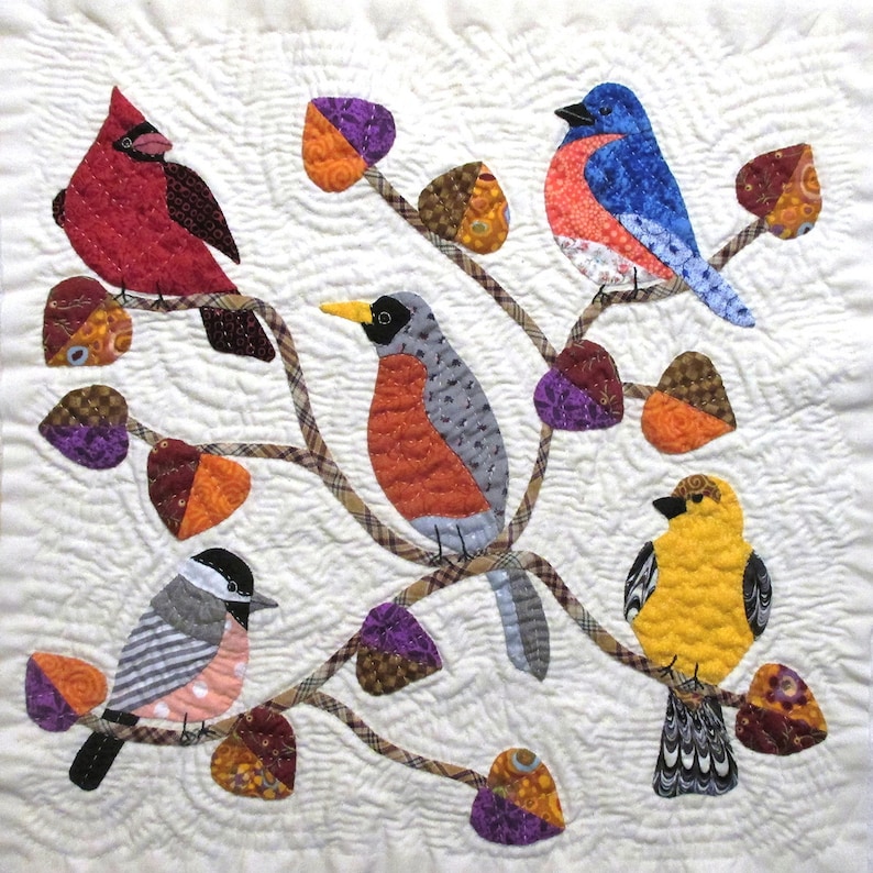 Birds Quilt Block Pattern for Nature's Bounty Quilt - Etsy