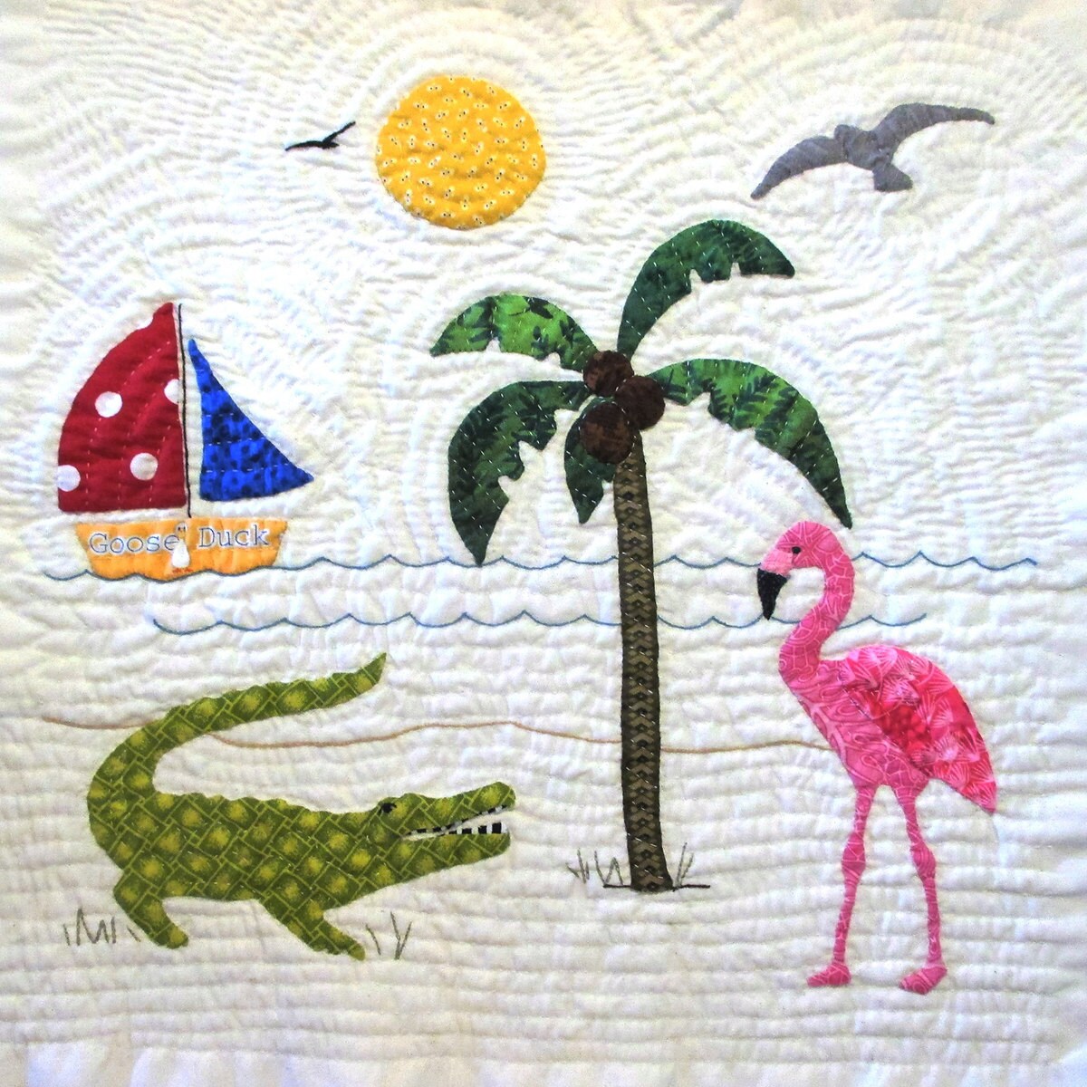 Flamingo Quilt Block Pattern for Nature's Bounty Quilt - Etsy