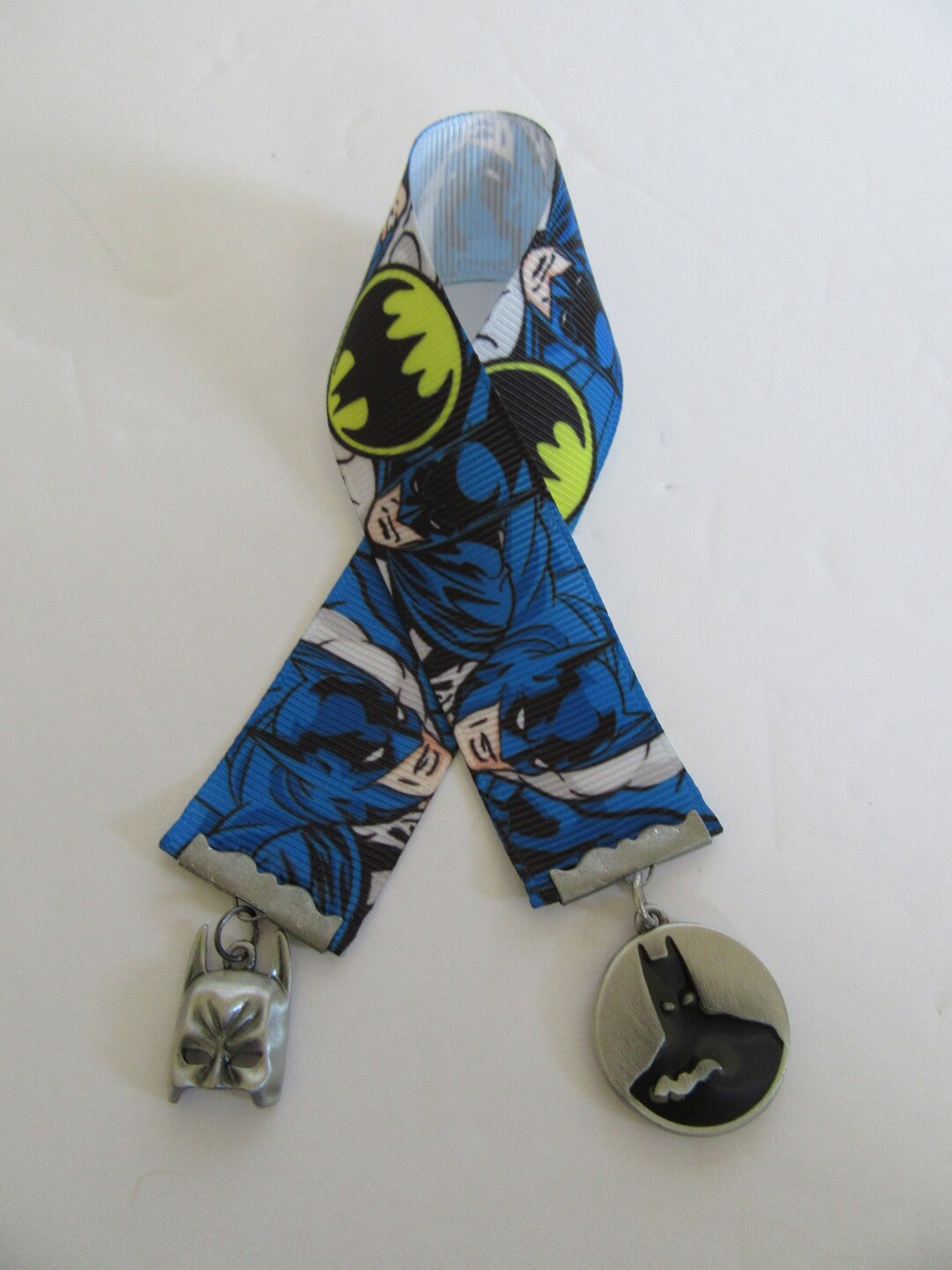 Batman Ribbon Bookmark With Batman Superhero Charms - Etsy