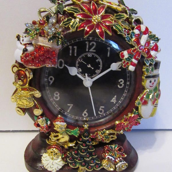 Jeweled Clock - Etsy