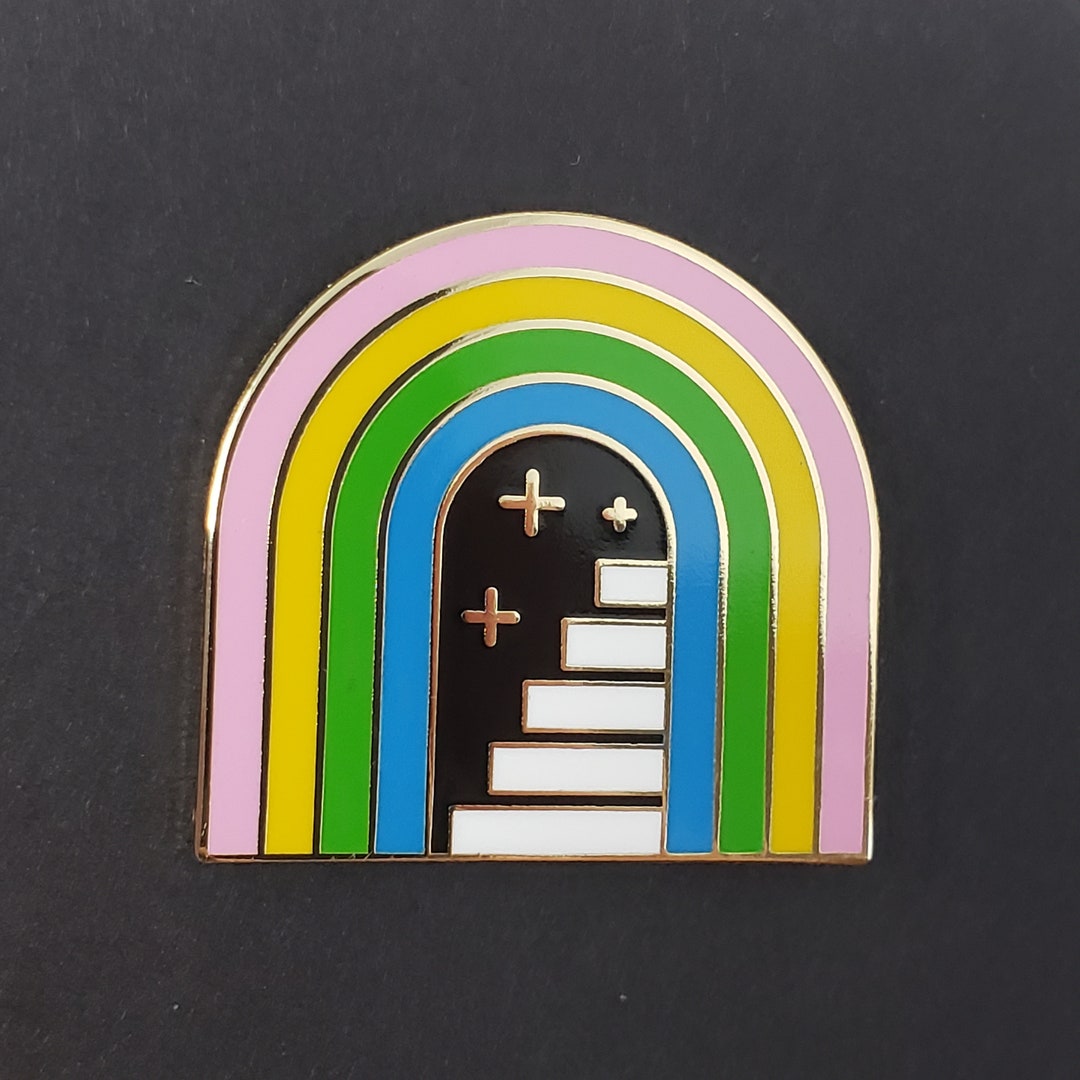 Rainbow Portal Pin - Etsy