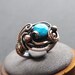 Turquoise Wire Wrap Ring, Handmade Wire Wrap Rings, Blue Turquoise ...