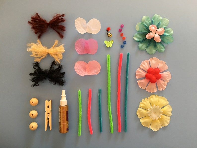 Flower Fairy Kit (3 Dolls), DIY Kit, DIY Craft, DIY Doll, Kids Craft ...
