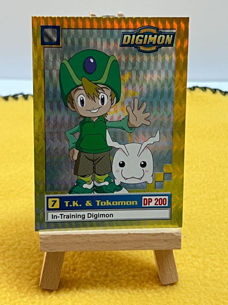 Vintage Digimon Card, Animated Series Edition, 1999, T.K. & Tokomon ...