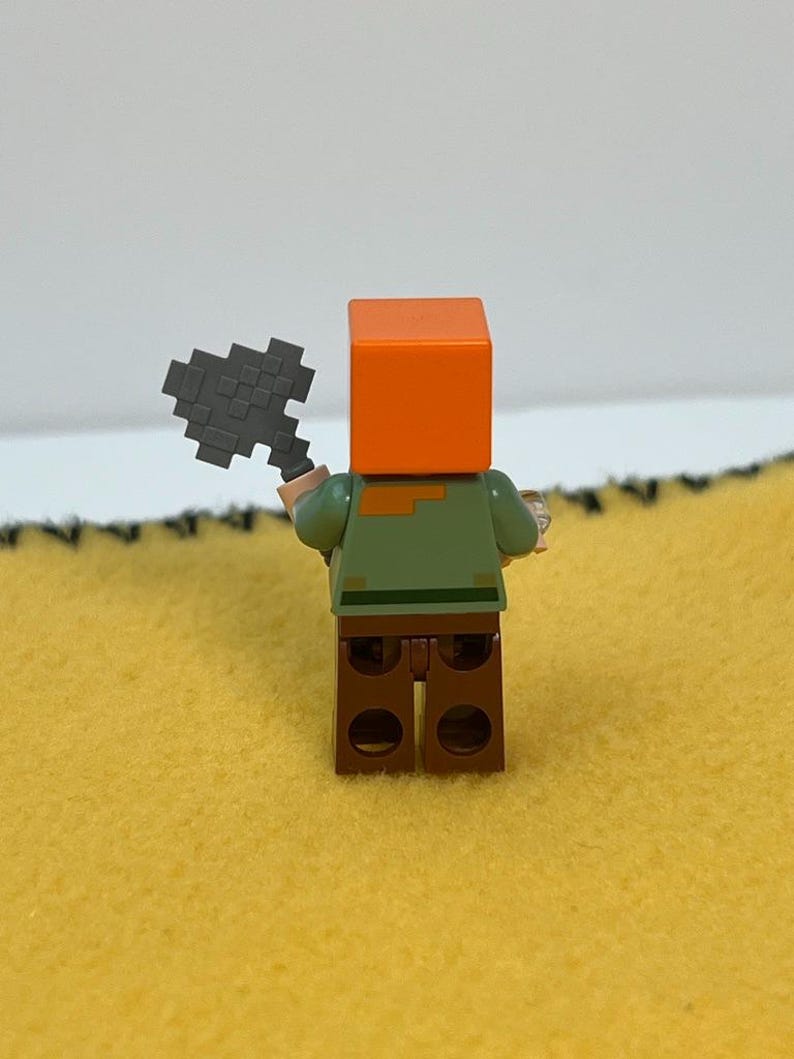Lego Mini Figures, From Lego Minecraft, Alex and Wolf With Baby ...
