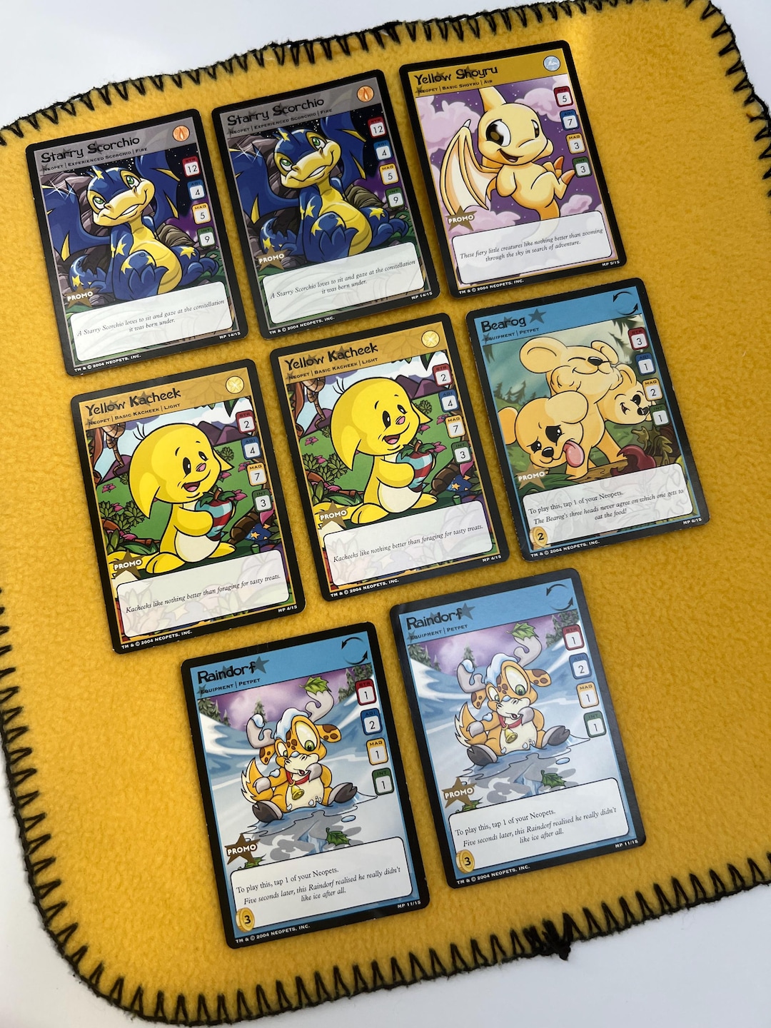 Vintage Neopets Cards, Mcdonalds Promotion, 2004, 8 Assorted Cards With ...