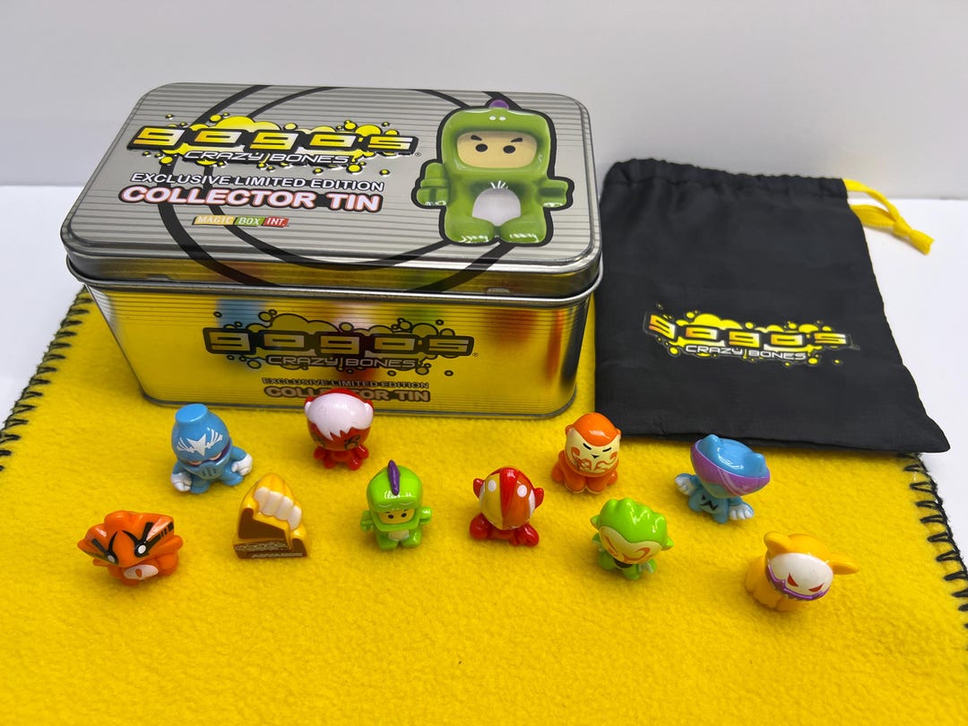 Gogos Crazy Bones Collector Tin #5: Advance Series + 10 Figures & Carry ...