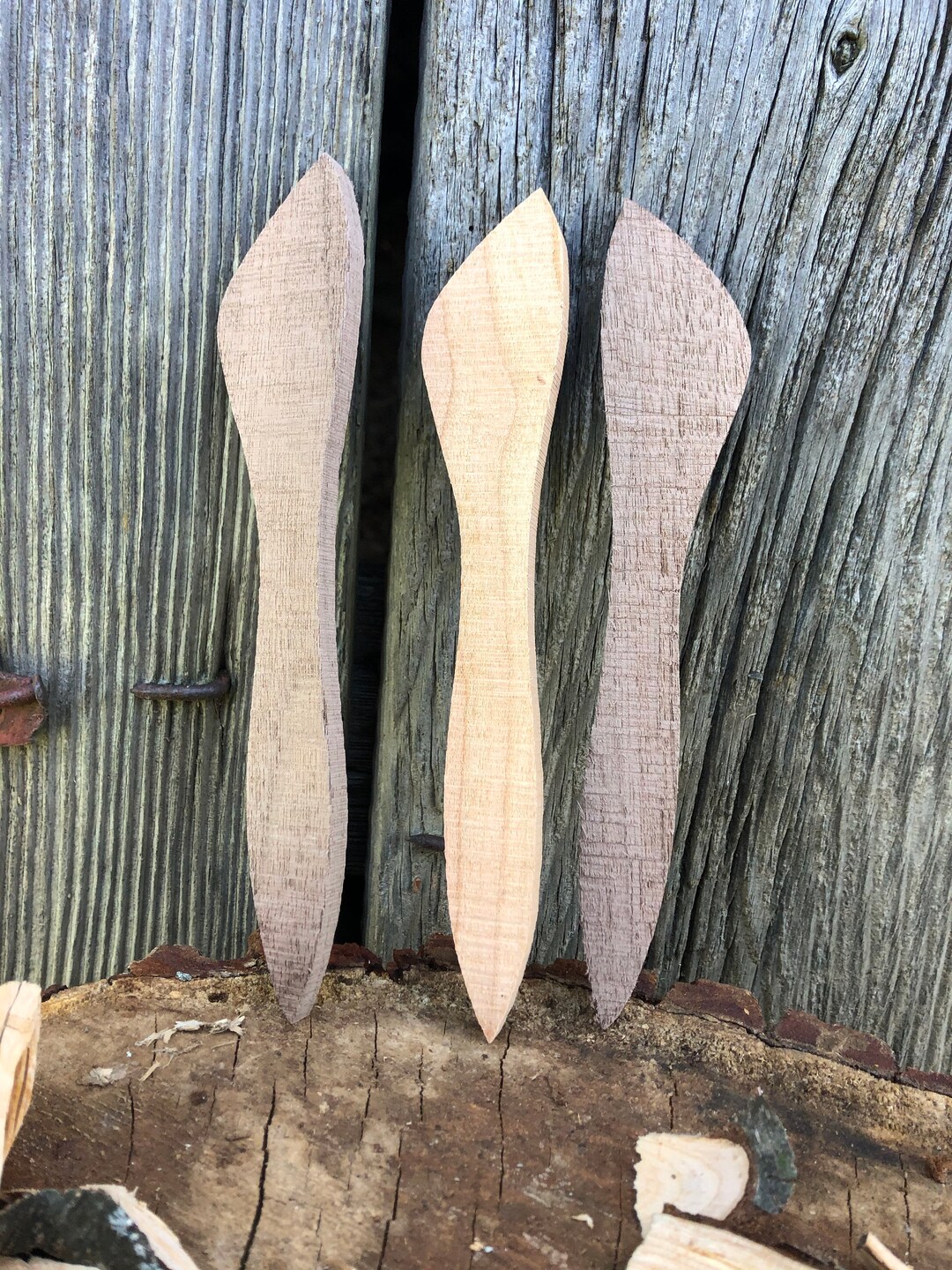 Wooden Swedish Butter Paddle Carving Blank Set of 3, Style I - Etsy