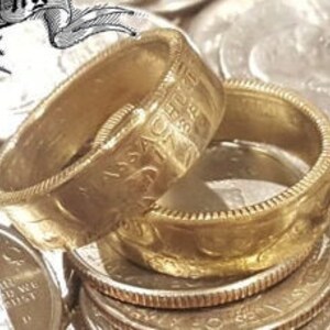 Silver US Quarter Ring Silver Coin Ring USA Silver Ring Coin Jewelry ...
