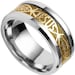 8mm Stainless Steel Gold Band, Jesus Rings, Christian Wedding Band ...