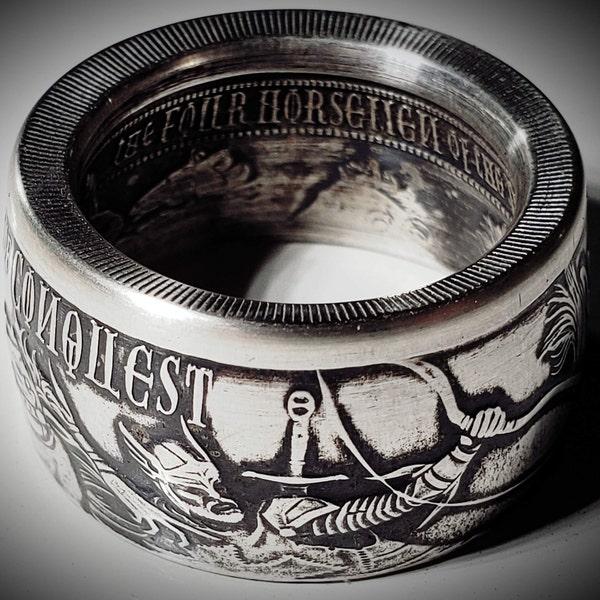 Silver Coin Ring - Etsy