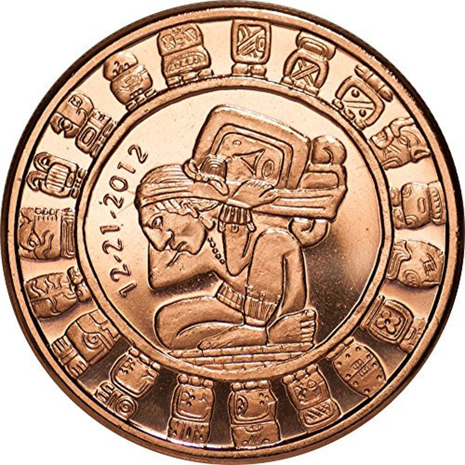 1oz .999 Copper Mayan Aztec Calendar Bullion Coin choose From - Etsy