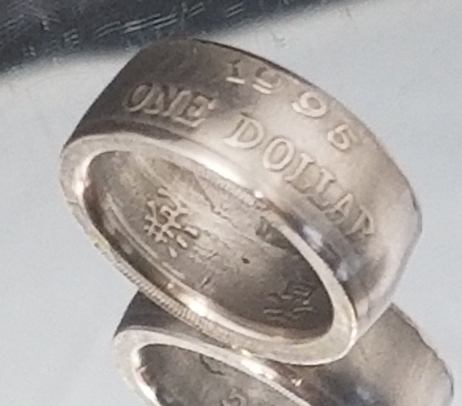 1960 Hong Kong One Dollar Coin Ring Promise Ring - Etsy UK