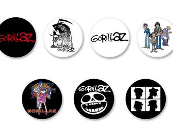 Gorillaz pin | Etsy
