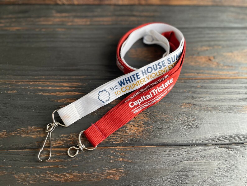 25 Personalized Lanyards 3/4 Polyester W/ Your Custom | Etsy