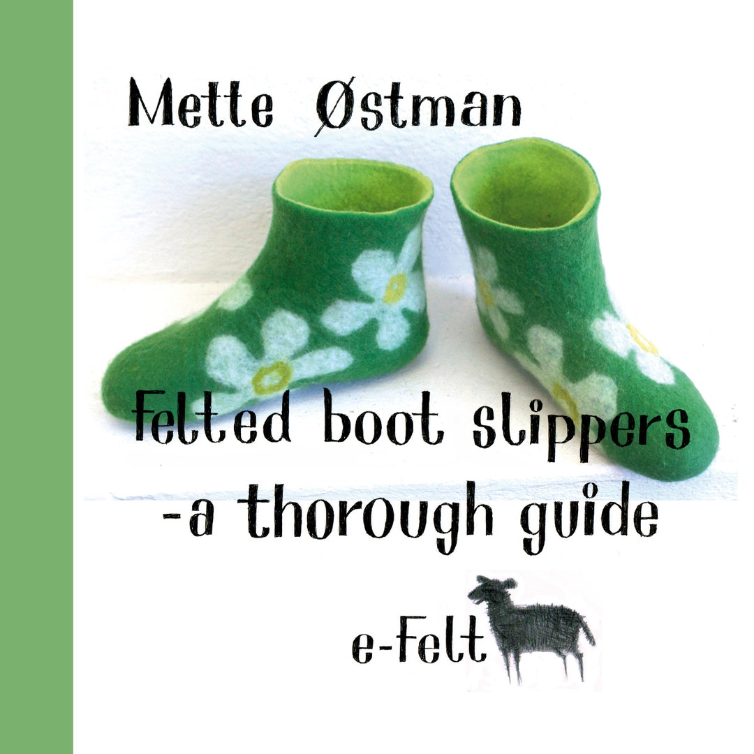 Book: Felted Boot Slippers - a Thorough Guide - Etsy