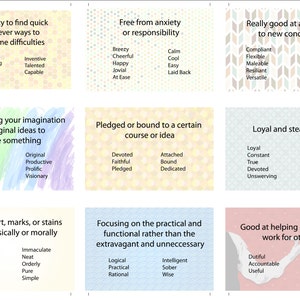 Strength Cards PDF Printable Cards 1 - 9 (of 50) - Etsy