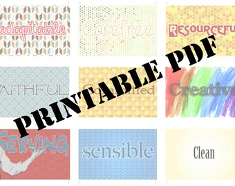 Strength Cards PDF Printable Cards 19 - 25 (of 50) - Etsy