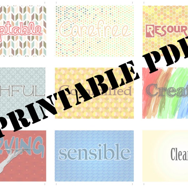 Printable Strengths Cards - Etsy