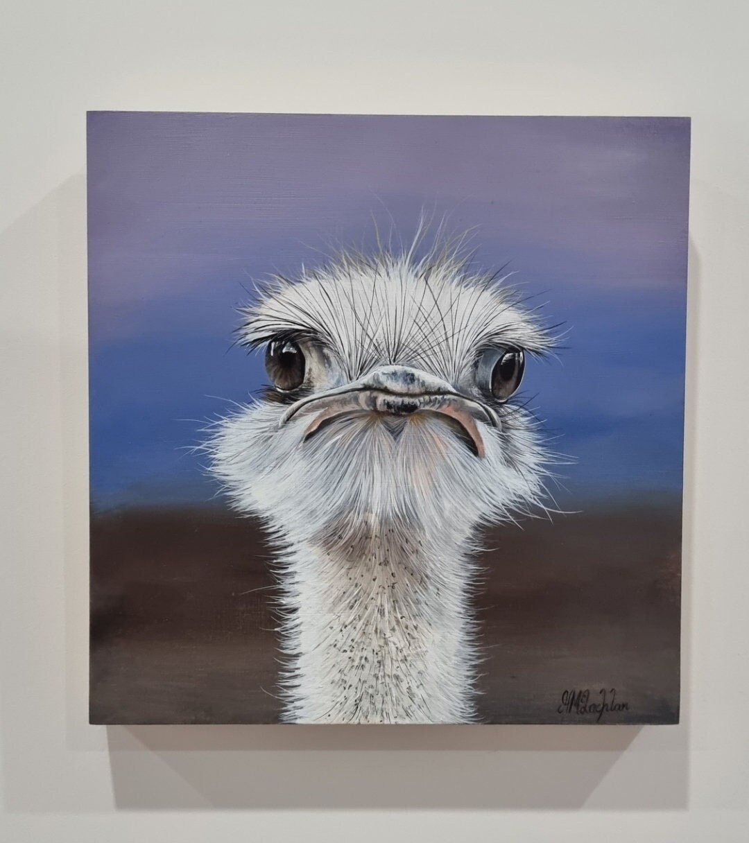 Emu, Emu Art, Emu Portrait, Emu Painting, Original Art, Original ...