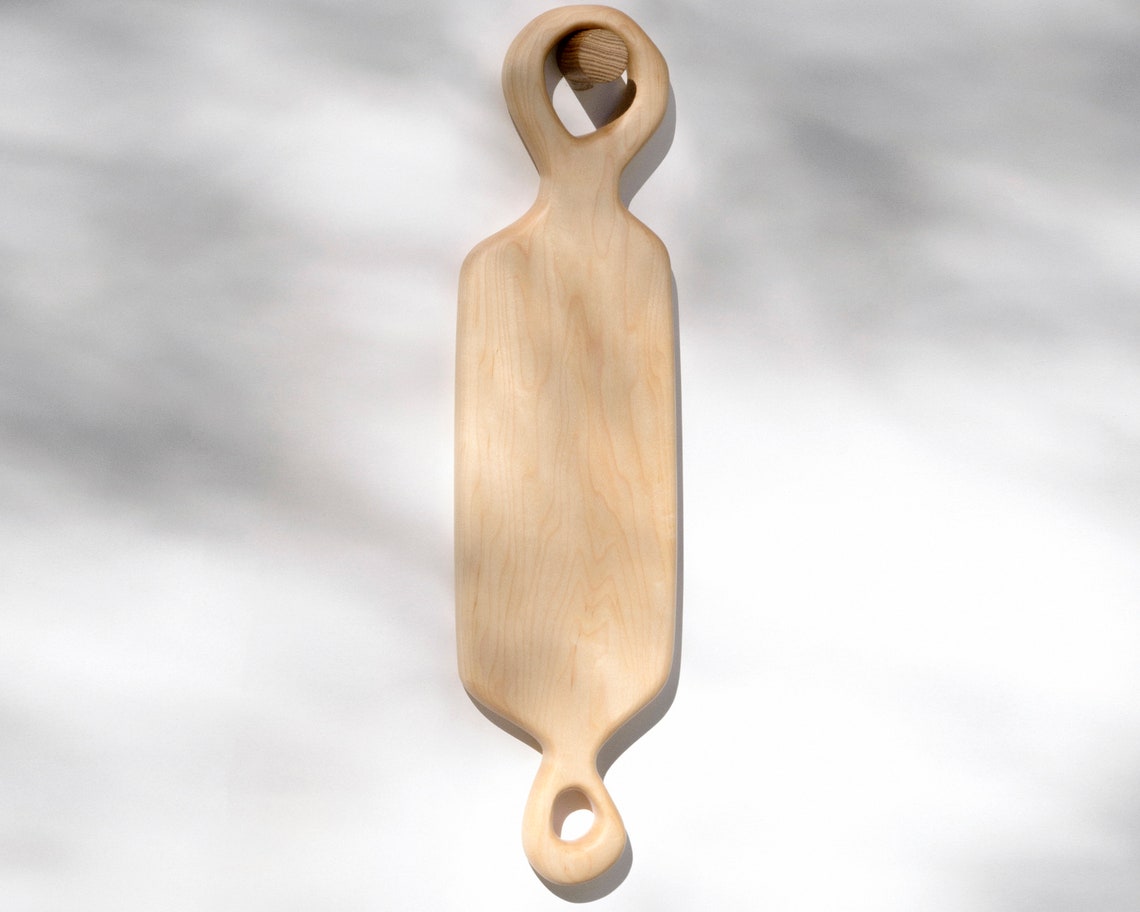 Organic Shaped Double Handle Wood Serving Board Shaped and - Etsy