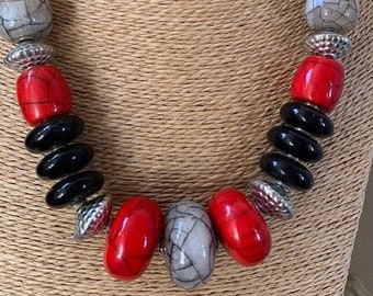 Big Bead Necklace | Etsy