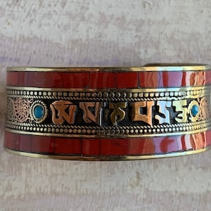 Om Mani Padme Om, Bangle,costume Jewellery, Handmade by Artisans in ...