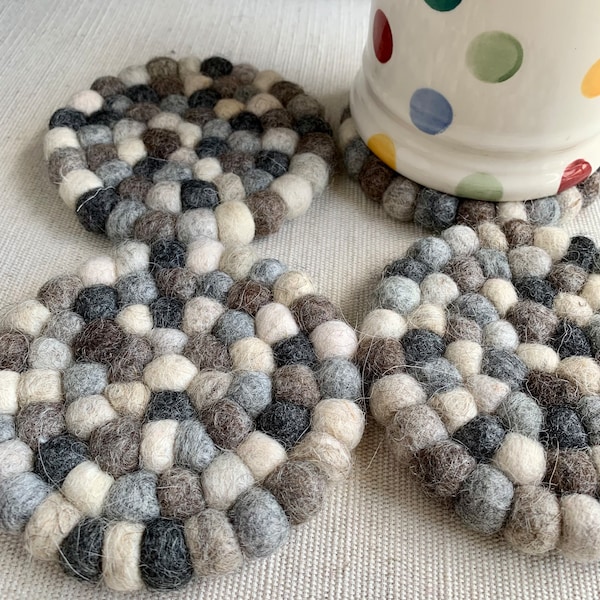 Wool Coasters - Etsy