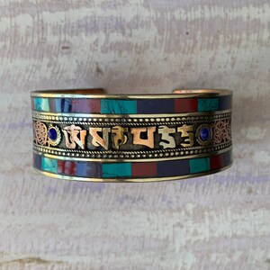 Om Mani Padme Om, Bangle,costume Jewellery, Handmade by Artisans in ...