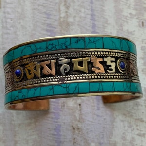 Om Mani Padme Om, Bangle,costume Jewellery, Handmade by Artisans in ...