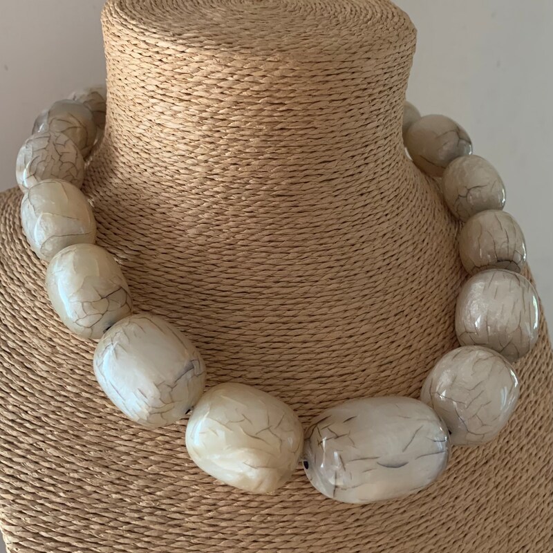 Big Bead Necklace - Etsy