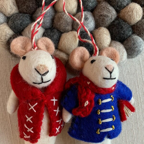 Felt Mouse Ornament - Etsy