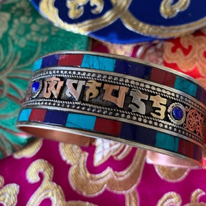 Om Mani Padme Om, Bangle,costume Jewellery, Handmade by Artisans in ...