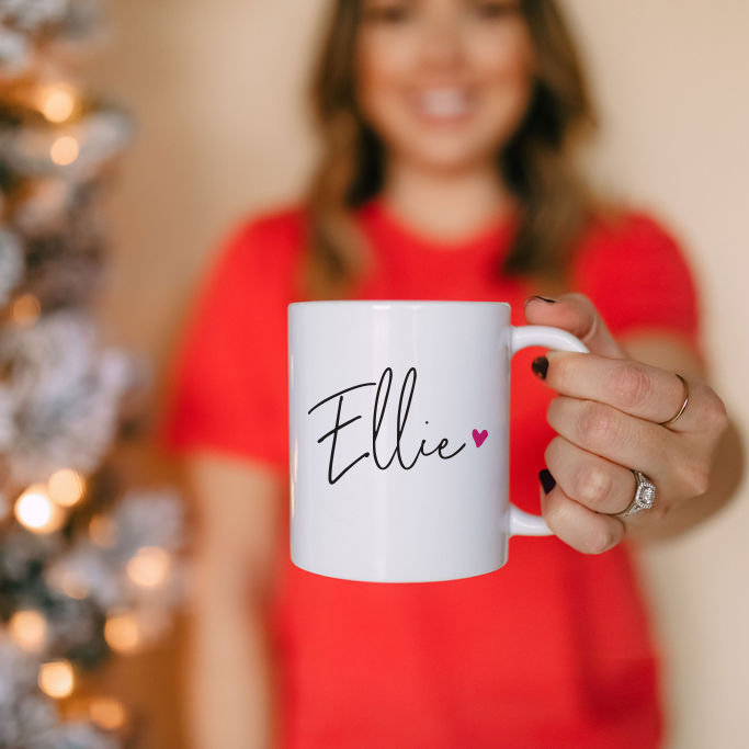 Personalised 'signature' Name Mug Personalised Mug Handwritten Style ...