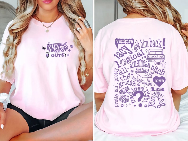 Olivia Rodrigo Guts Png, Olivia Rodrigo Guts Merch, Guts Tour 2024 Png ...