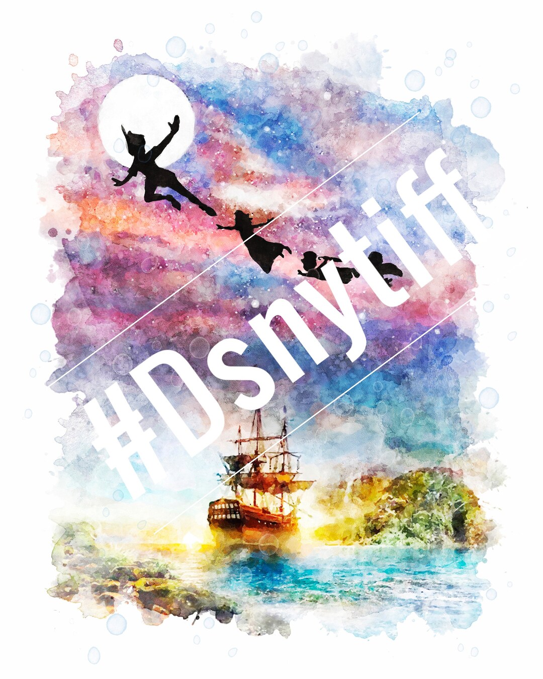 Peter Pan Watercolor - Etsy