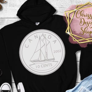 Canadian Dime SVG DXF Cut File - Etsy