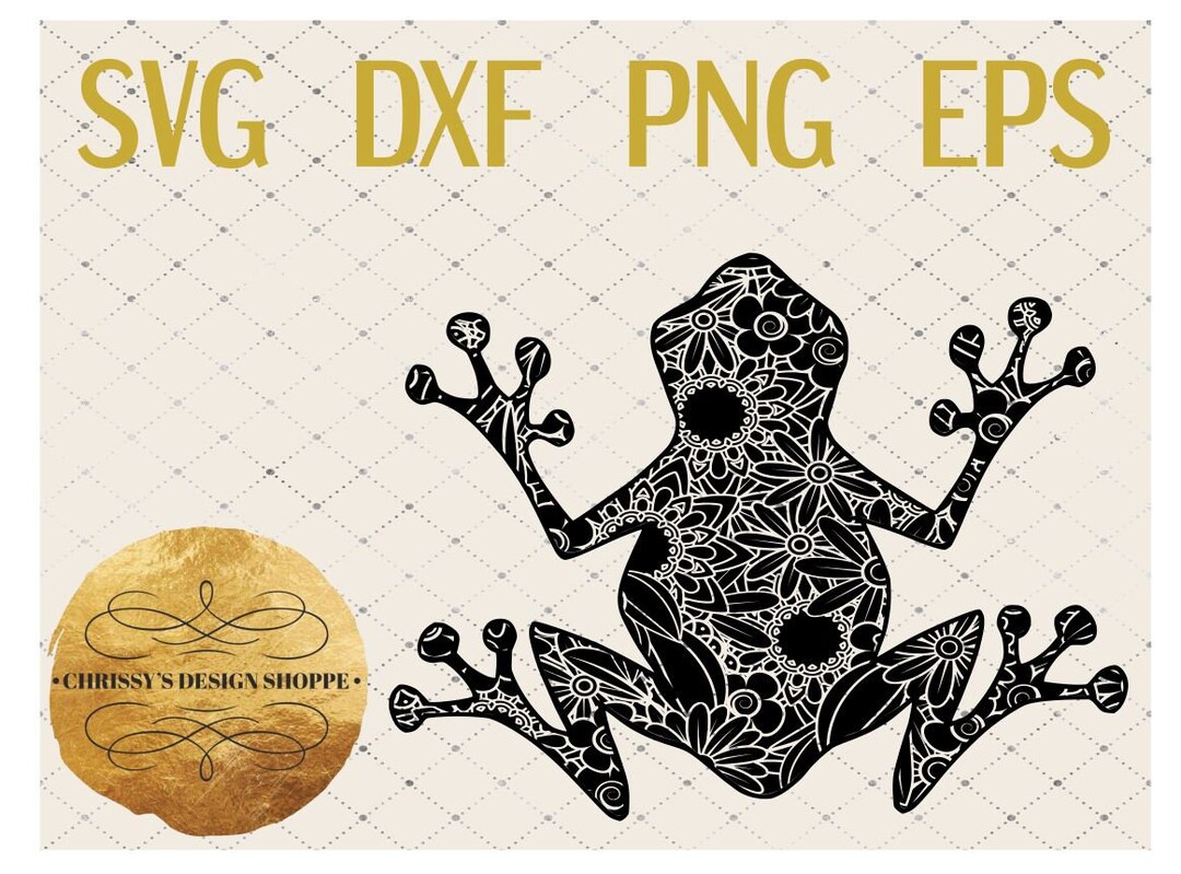 Zentangle Frog - Etsy