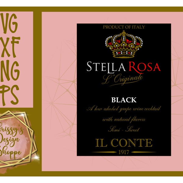 Stella Rosa Label Etsy