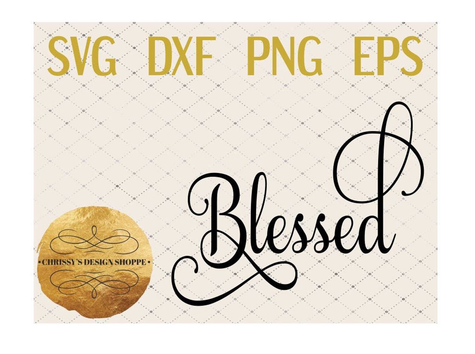 Blessed SVG - Etsy