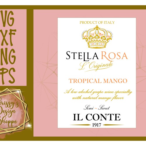 187ml Wine Label Template Mini Wine Bottle Labels SVG DXF - Etsy