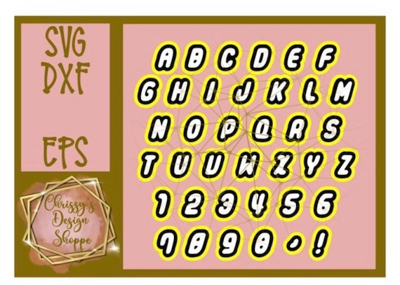 Make Your Own Layered Block Themed Font SVG Cut File - Etsy