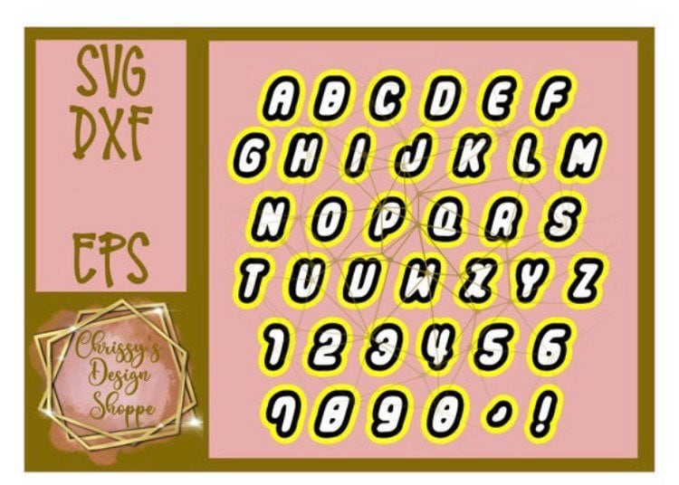 Make Your Own Layered Block Themed Font SVG Cut File - Etsy