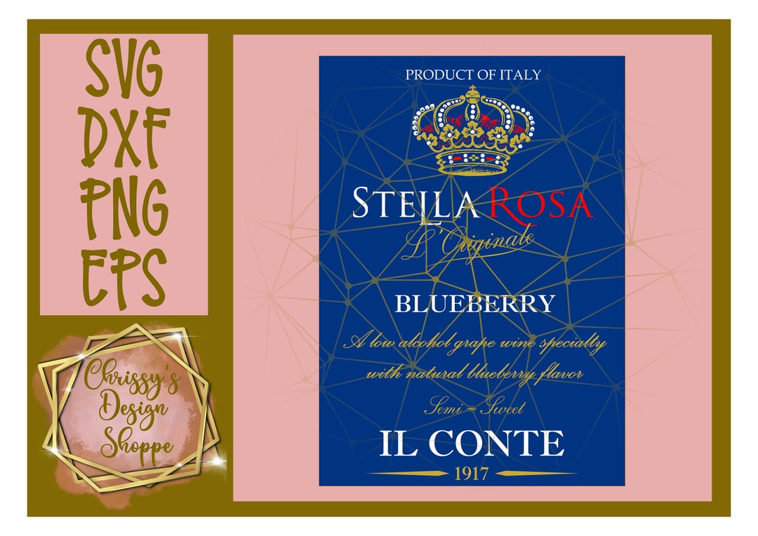 Bluberry Wine Label - Etsy