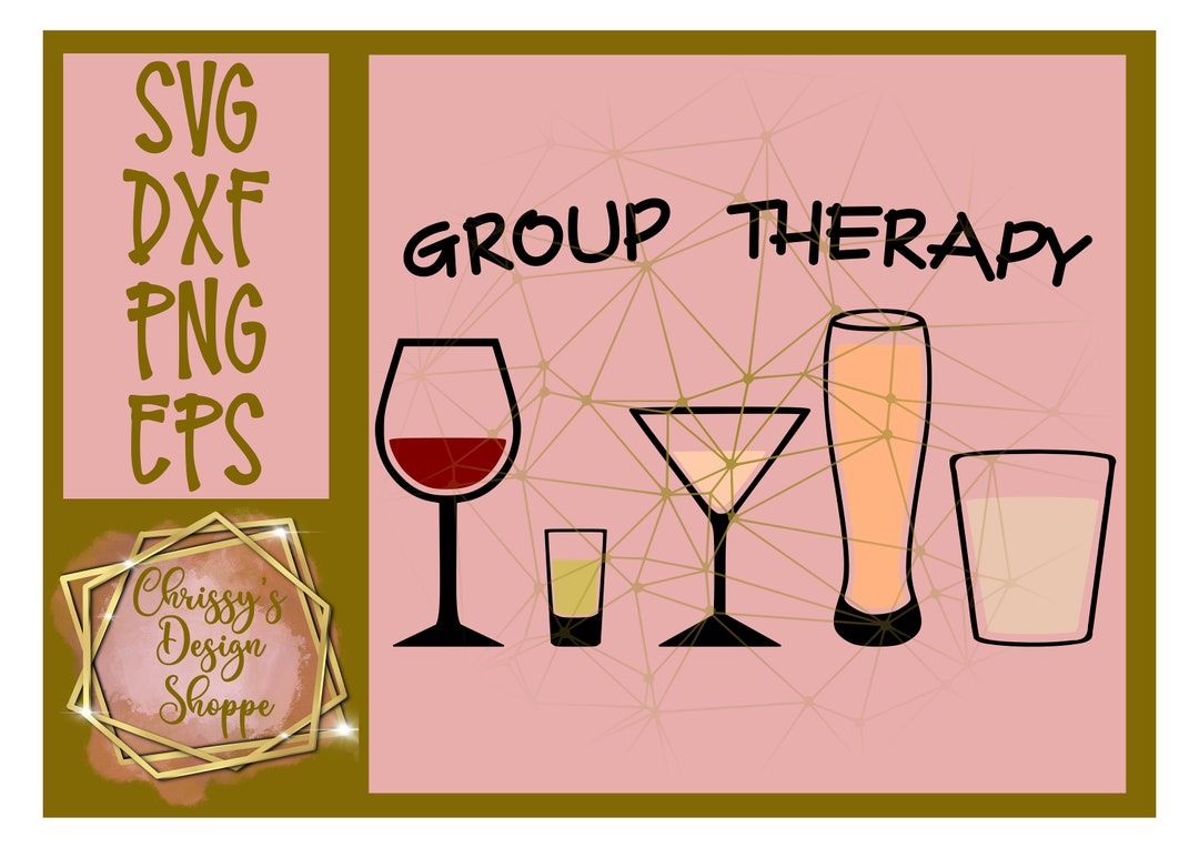 Group Therapy SVG DXF Cut File - Etsy